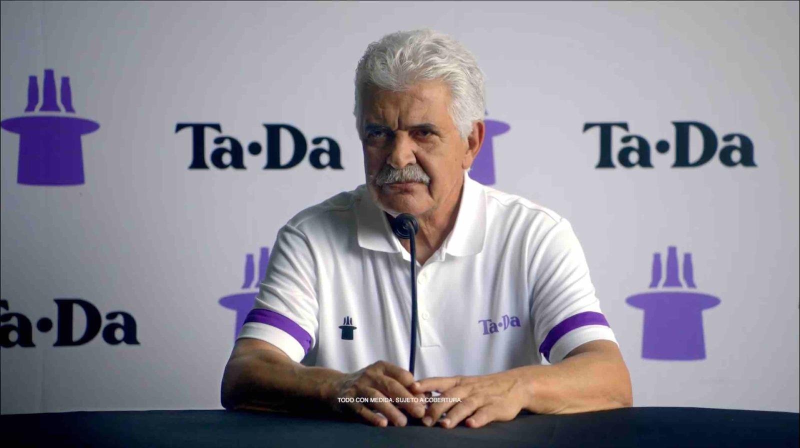 Tuca Ferreti protagoniza campaña de Tada Delivery